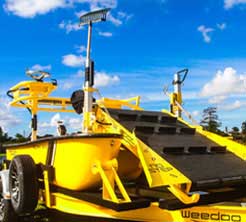 Weedoo Boats - Aquatic Weed Cutter or Removal and Harvester Boats