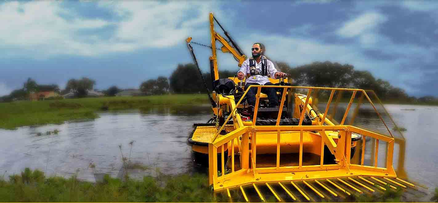 Lake Weed Cutter | Aquatic Weed Removal & Harvester Boat